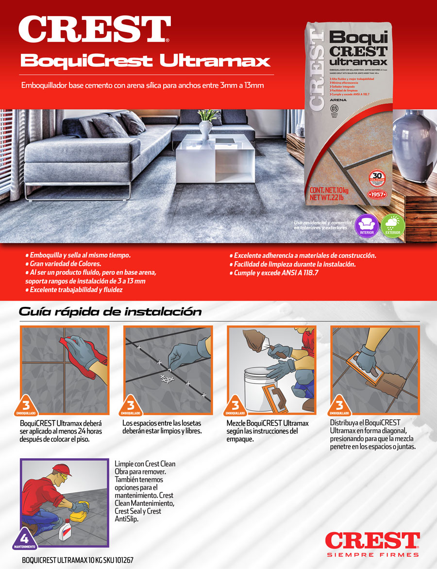 EMBOQUILLADOR BOQUICREST ULTRAMAX ARENA 10 KG | The Home Depot México