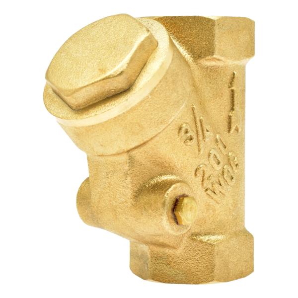 VÁLVULA CHECK DE COLUMPIO TIPO PISTÓN DE 3/4 DE PULGADA DORADO MUELLER | The Home Depot México