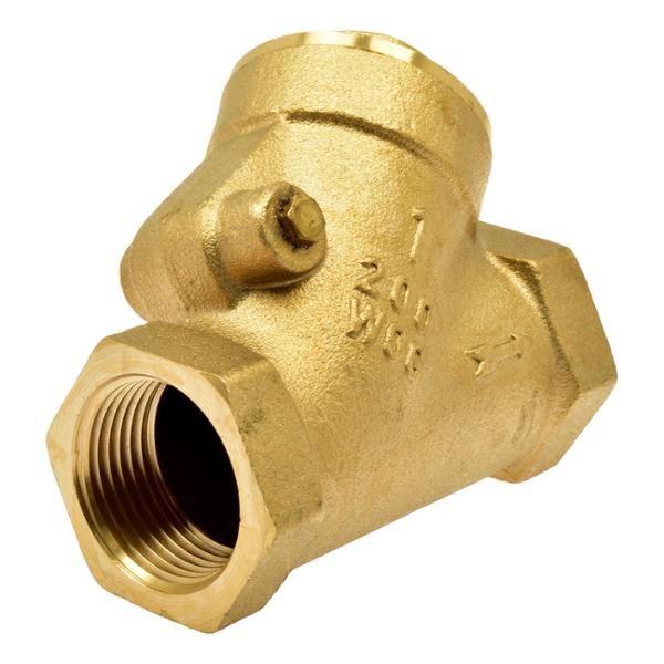 VÁLVULA CHECK DE COLUMPIO TIPO PISTÓN 1 PULGADA DORADO MUELLER | The Home Depot México