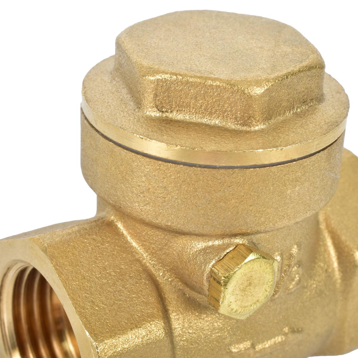 VÁLVULA CHECK DE COLUMPIO 1/2 PULGADA DORADO MUELLER | The Home Depot México