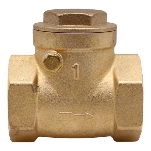 VÁLVULA CHECK DE COLUMPIO 1 PULGADA DORADO MUELLER | The Home Depot México