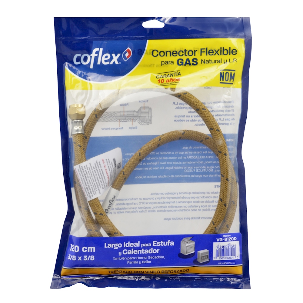 COFLEX GAS VINILO REF. 3/8X3/8X1.20 | The Home Depot México
