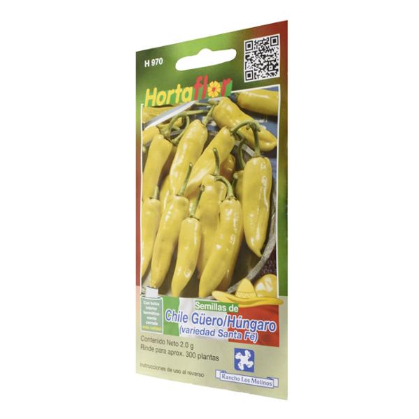 SEMILLA DE CHILE GÜERO/HÚNGARO 2.0 GR AMARILLO HORTAFLOR | The Home ...