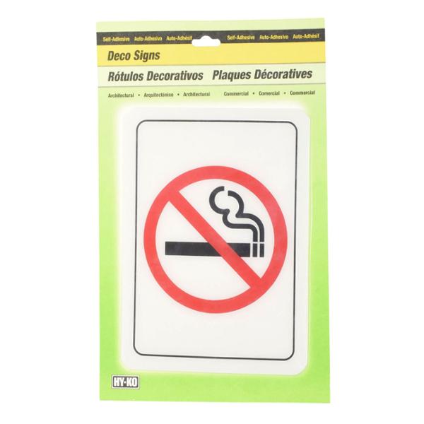 LETRERO DE PLÁSTICO PARA PARED \"NO FUMAR 18 X 13 CM | The Home Depot ...