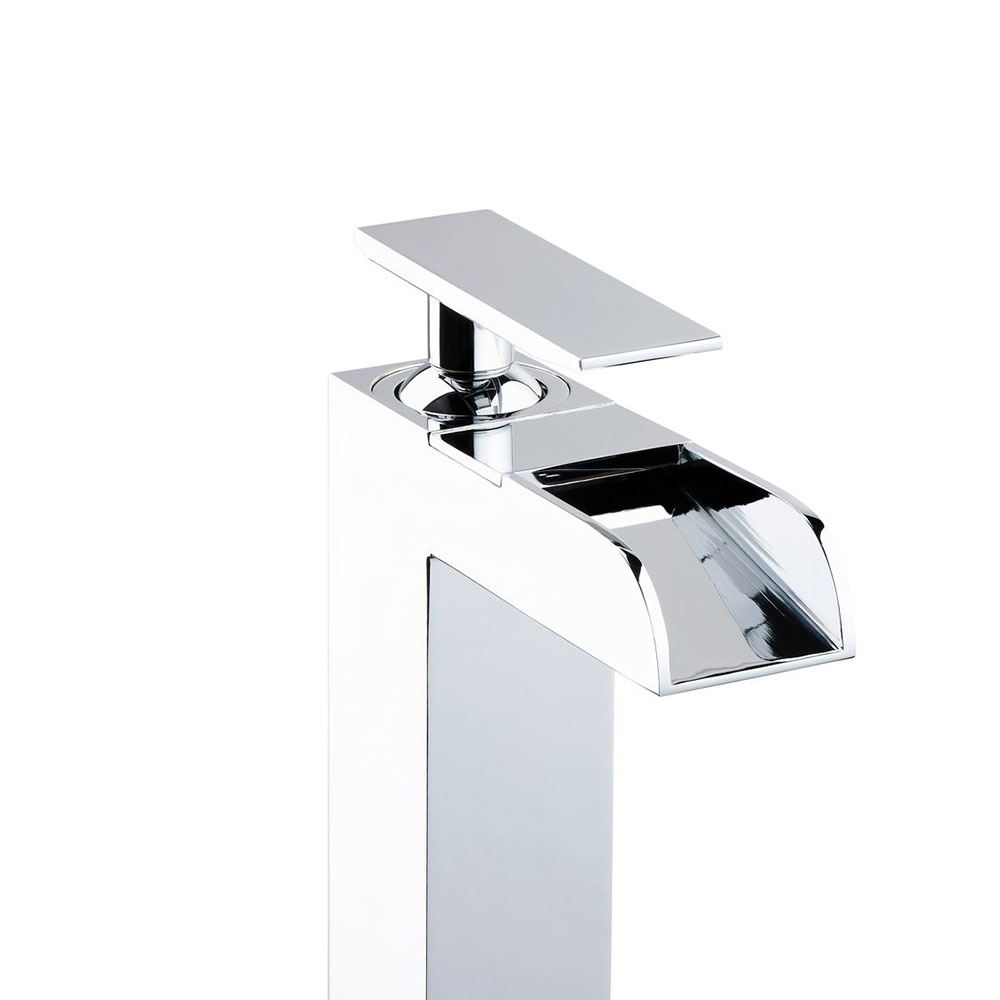 LLAVE BERLÍN MONOMANDO ALTA PARA LAVABO DE BAÑO 26.8 CM CROMO PULIDO ...