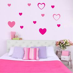 VINIL STD G CORAZONES ROSA FIUSHA | The Home Depot México