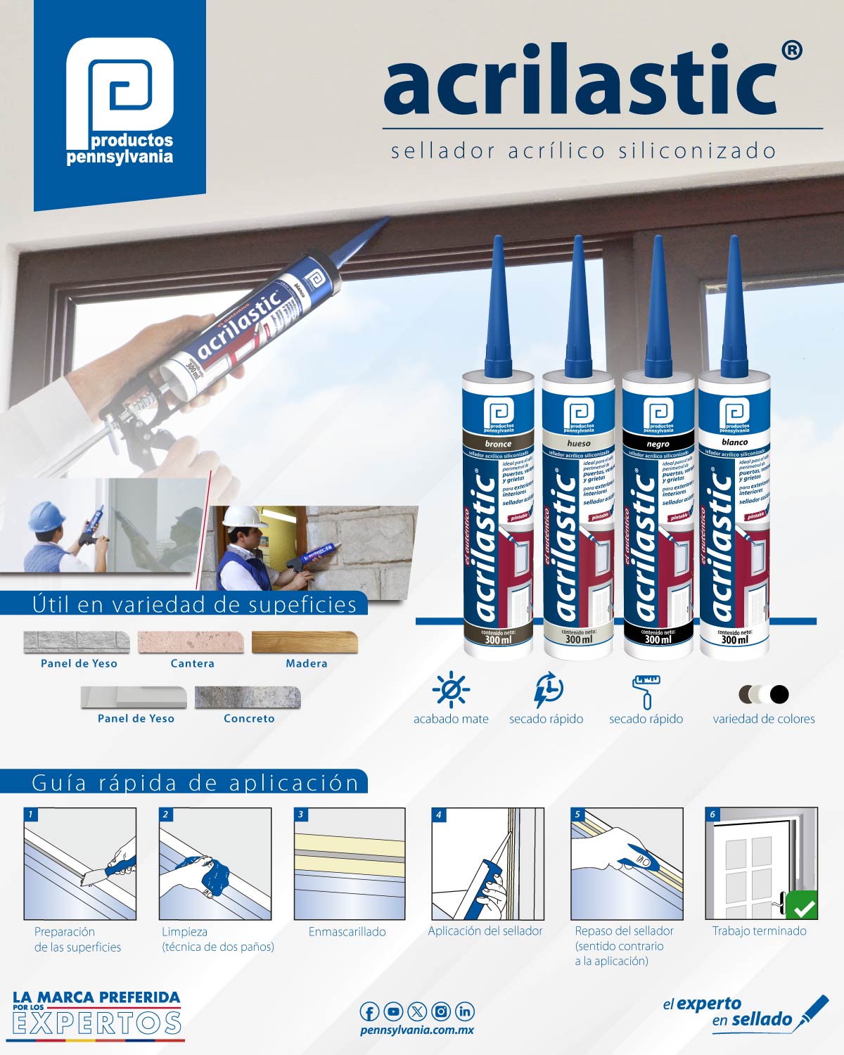 SELLADOR ACRILASTIC EN PASTA DE ACRÍLICO MULTIUSOS NEGRO | The Home Depot México