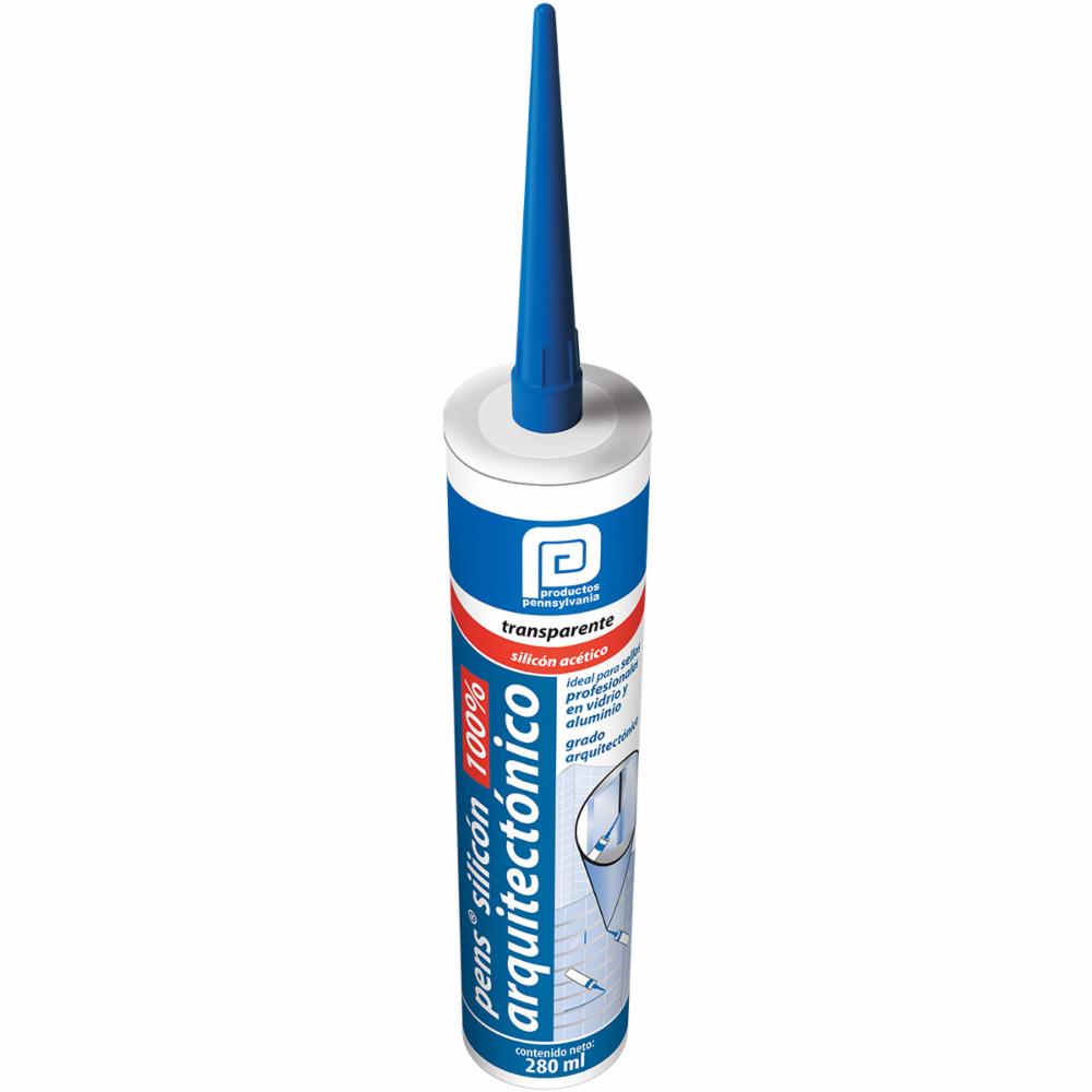 SILICON PENS ARQUITECTONICO TRANSPARENTE CARTUCHO 280 ML | The Home Depot México