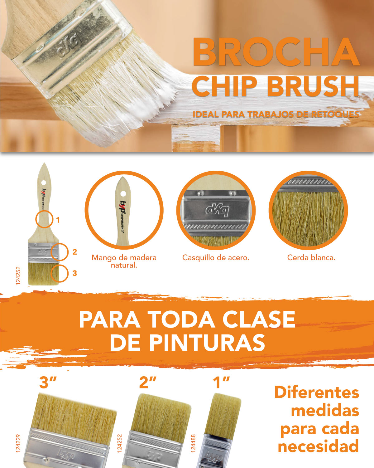 BROCHA CHIP BRUSH 1 | The Home Depot México