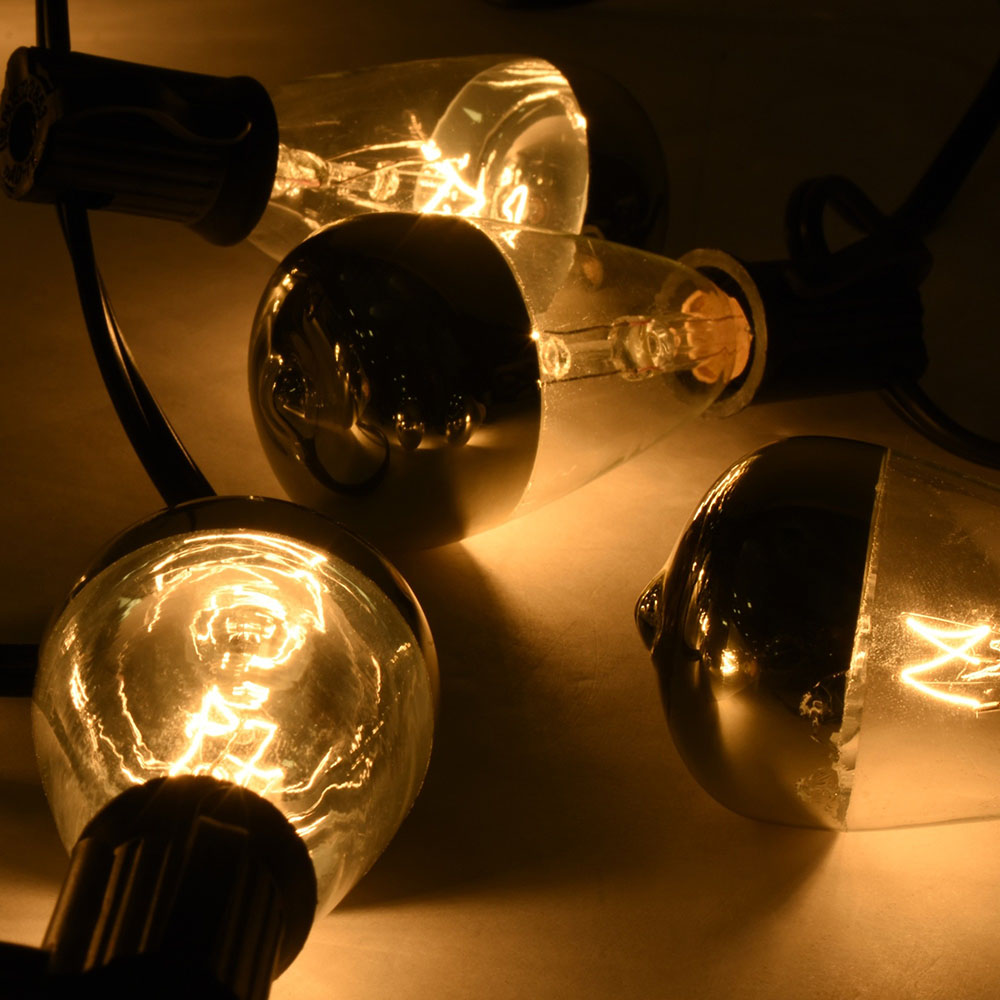 SERIE COLGANTE DE 10 LUCES DE FOCO EDISON CON PUNTA DORADA ALSY | The ...