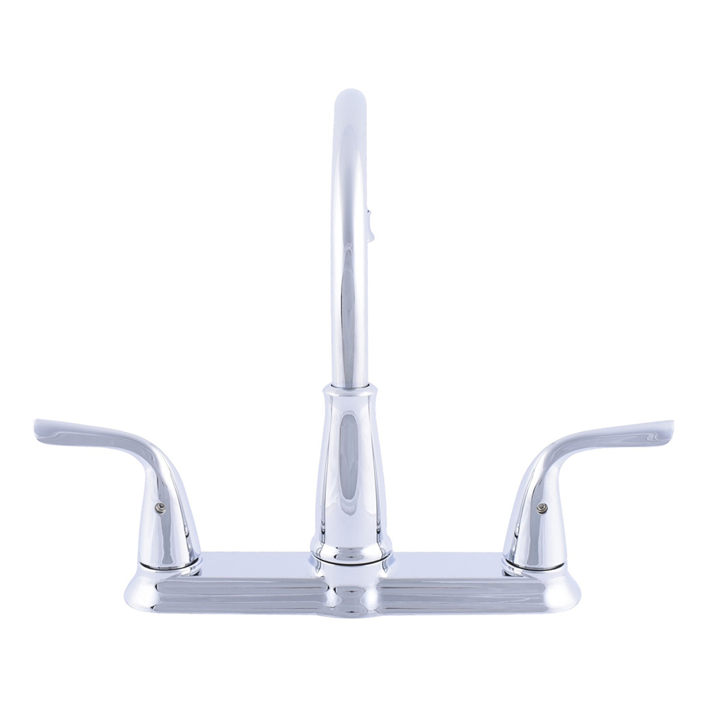 LLAVE MEZCLADORA PARA COCINA CON DOS MANERALES DE 8 PULGADAS BRILLANTE ...