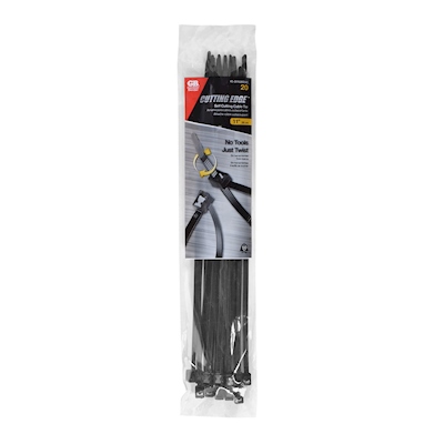 CINCHOS AUTOCORTANTES DE 28 CM NEGRO GARDNER BENDER 20 PIEZAS | The ...