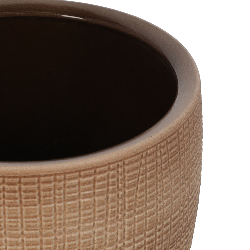MACETA DECORATIVA 18.5 X 16.8 CM CAFÉ SCHEURICH | The Home Depot México ...