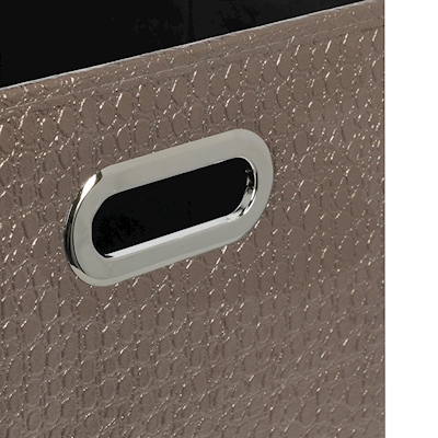 CUBO ORGANIZADOR PLEGABLE 27 X 27 X 27 CM BRONCE GUNMETAL HOME & HOME ...