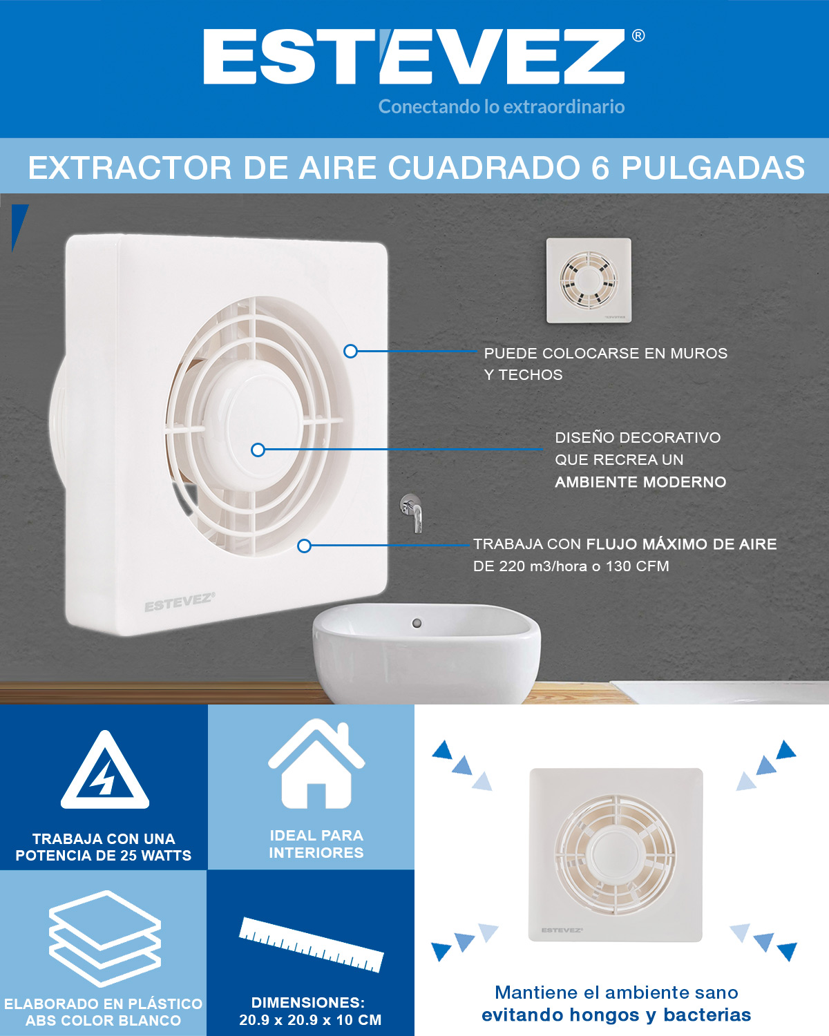 EXTRACTOR DE AIRE 6 PULGADAS | The Home Depot México