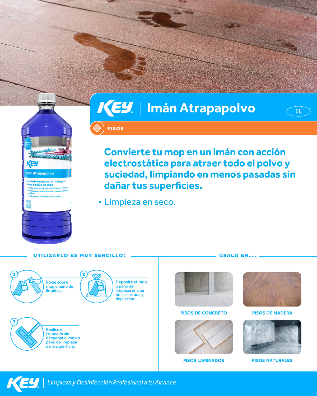 KEY IMAN ATRAPAPOLVO 1L | The Home Depot México