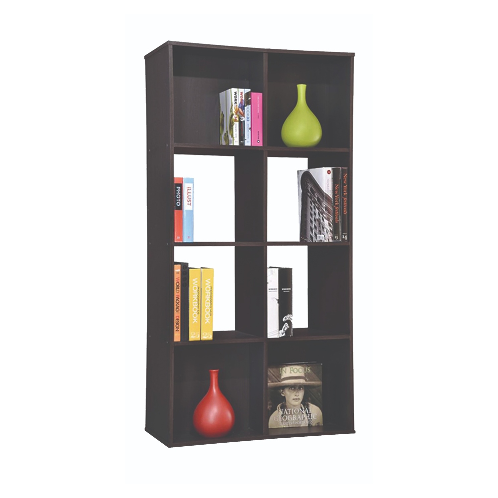 LIBRERO 122.7 X 61.9 X 29 CM CHOCOLATE | The Home Depot México