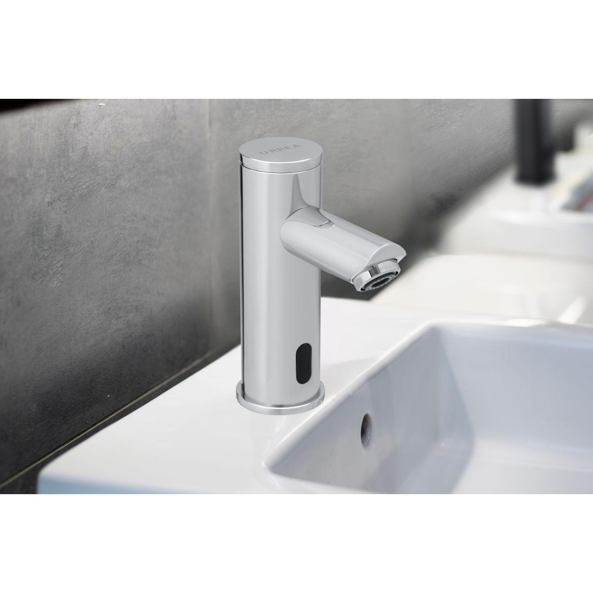 LLAVE MEZCLADORA PARA LAVABO MONOMANDO CON SENSOR 1 ORIFICIO LATÓN ...