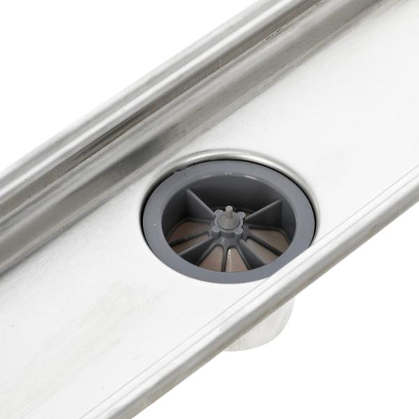 RESUMIDERO RECTANGULAR DE ACERO INOXIDABLE 40 X 10 CM PLATA DINASTY ...