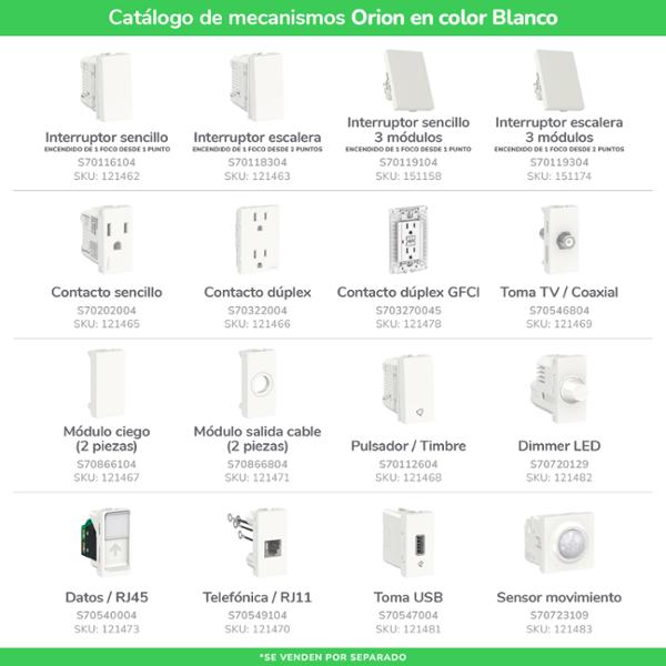 INTERRUPTOR ESCALERA BLANCO 3 MODULOS | The Home Depot México