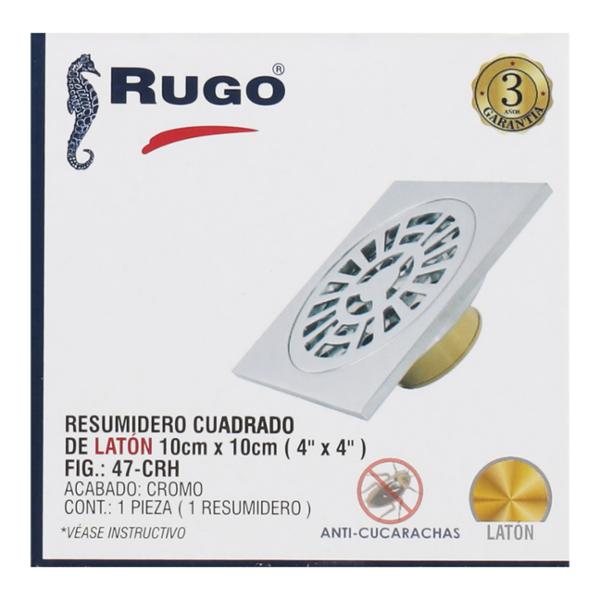 RESUMIDERO CUADRADO 10 X 10 X 3.6 CM PLATA RUGO | The Home Depot México
