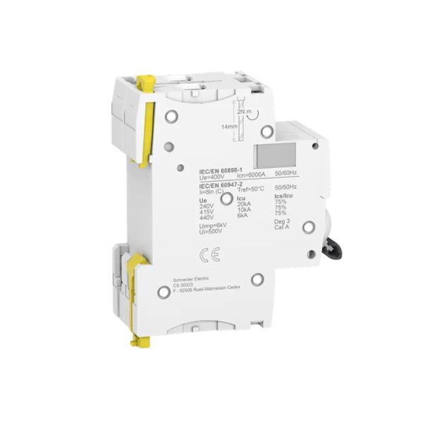 INTERRUPTOR TERMOMAGNÉTICO ACTI9 IC60N MONTAJE EN RIEL DIN 2 POLOS 16 ...