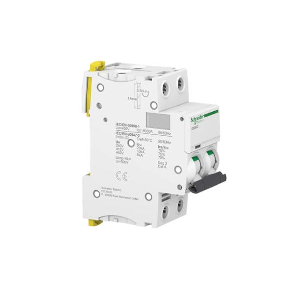 INTERRUPTOR TERMOMAGNÉTICO ACTI9 IC60N MONTAJE EN RIEL DIN 2 POLOS 32 AMPERES SCHNEIDER ELECTRIC ...