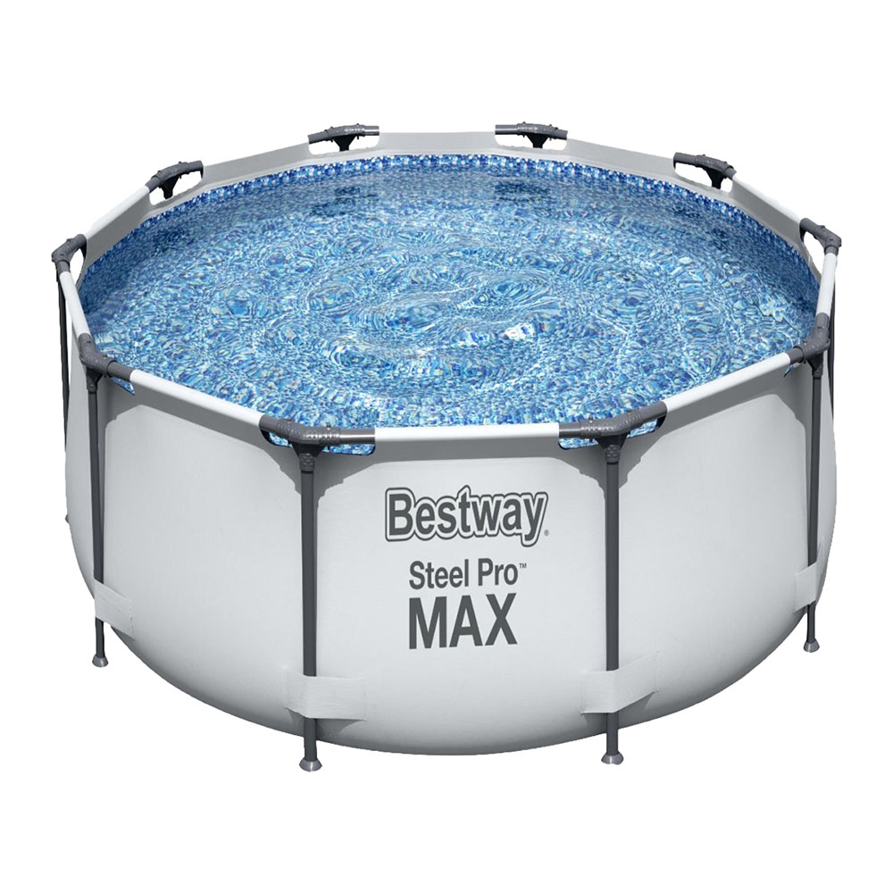 ALBERCA ESTRUCTURAL REDONDA COLOR GRIS BESTWAY 305 | The Home Depot México