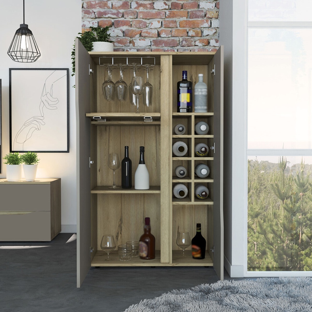 BAR DE MELAMINA 122 X 74 X 41 CM DUNA CON TAUPE | The Home Depot México