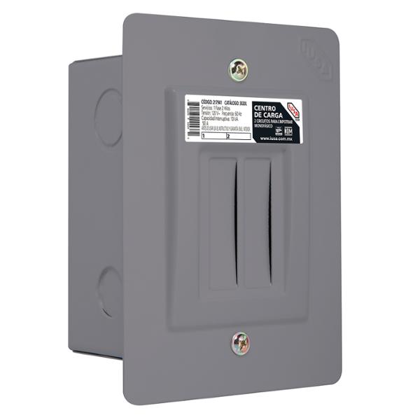 CENTRO DE CARGA 2 CIRCUITOS PARA EMPOTRAR 50 A IUSA | The Home Depot México