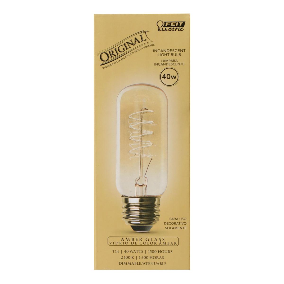 FOCO FILAMENTO DECORATIVO FEIT ELECTRIC 40 W | The Home Depot México