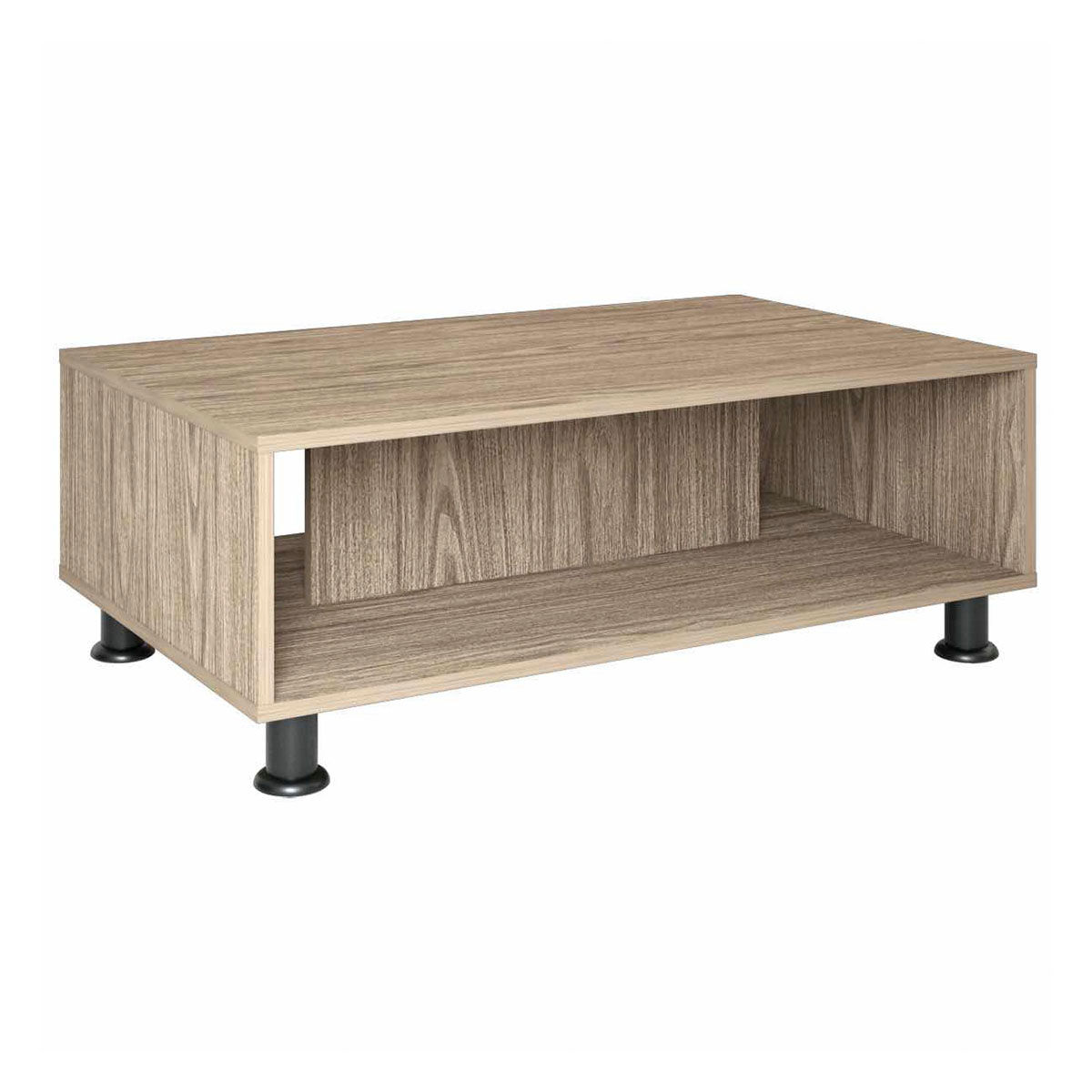 MESA CENTRAL PLAYCON 60.2X96.8X35.1CM ROBLE TEXTURIZADO | The Home ...