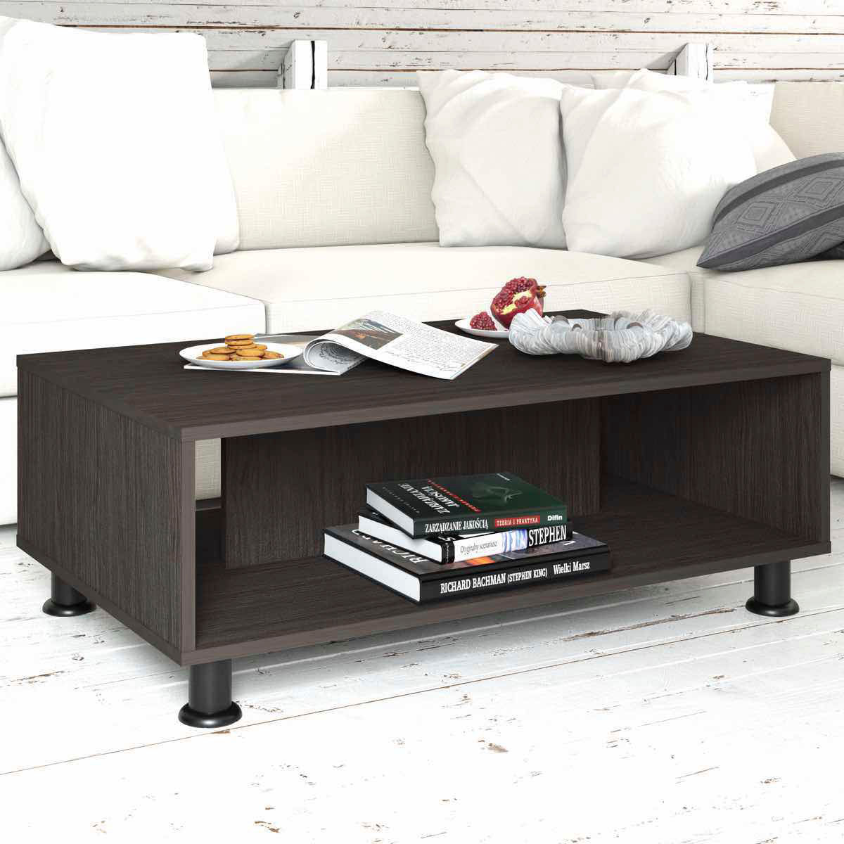 MESA CENTRAL PLAYCON 60.2X96.8X35.1CM TABACO TEXTURIZADO | The Home ...