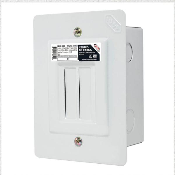CENTRO DE CARGA DE 2 CIRCUITOS PARA EMPOTRAR BIFÁSICO 50 A IUSA | The Home Depot México