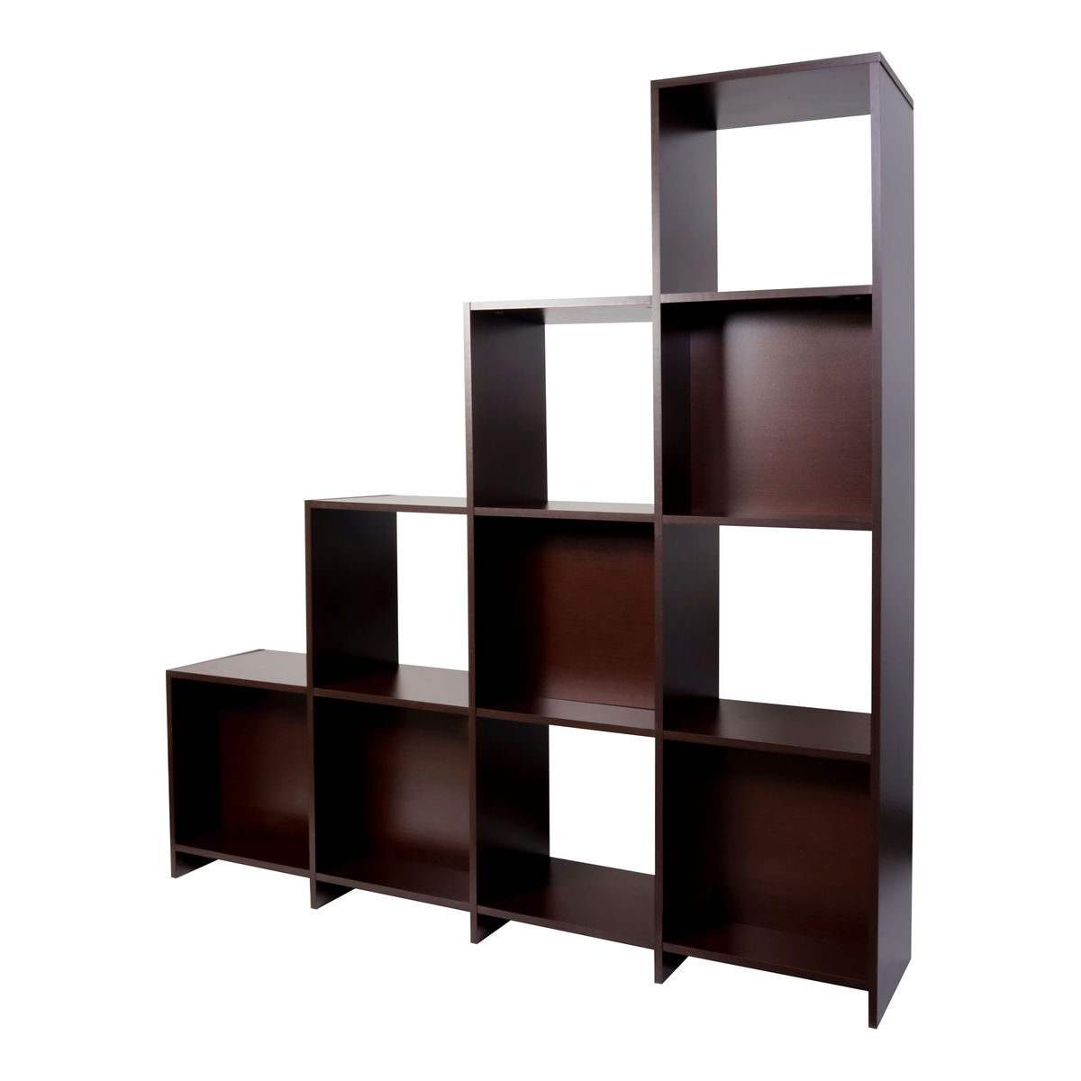 TRICK! LIBRERO ESCALERA 10 NICHOS COLOR WENGUE MEDIDAS 167X160X30 | The ...