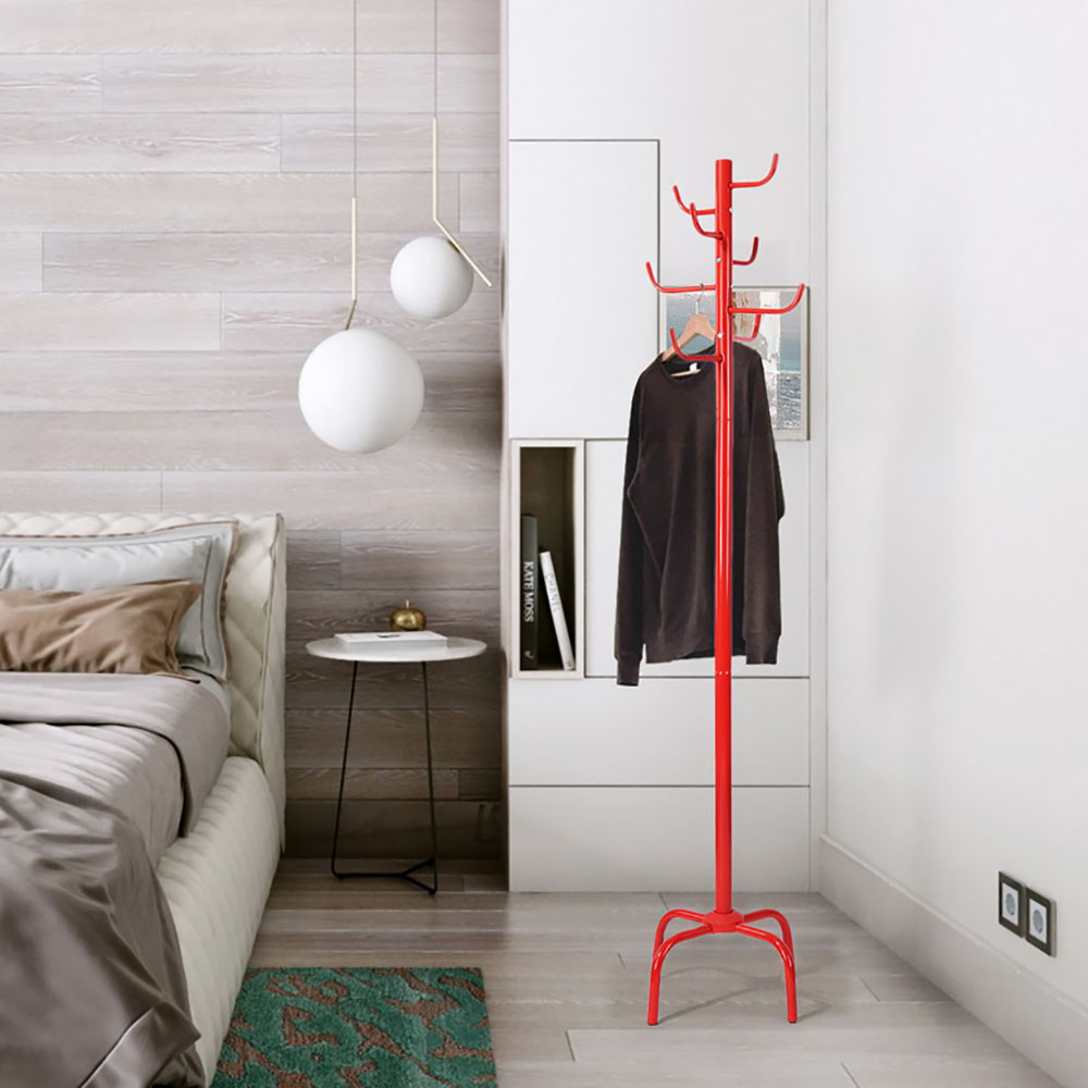 PERCHERO DE 8 GANCHOS ROJO | The Home Depot México