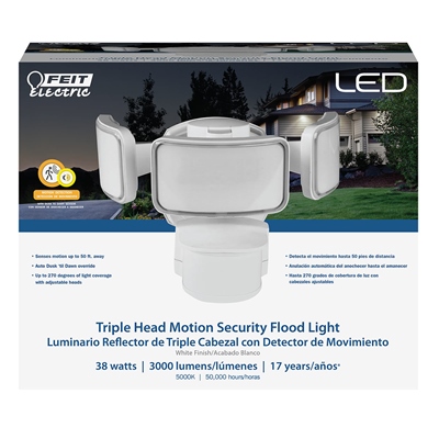 Luz de inundación LED de seguridad desde el anochecer hasta el amanecer ...