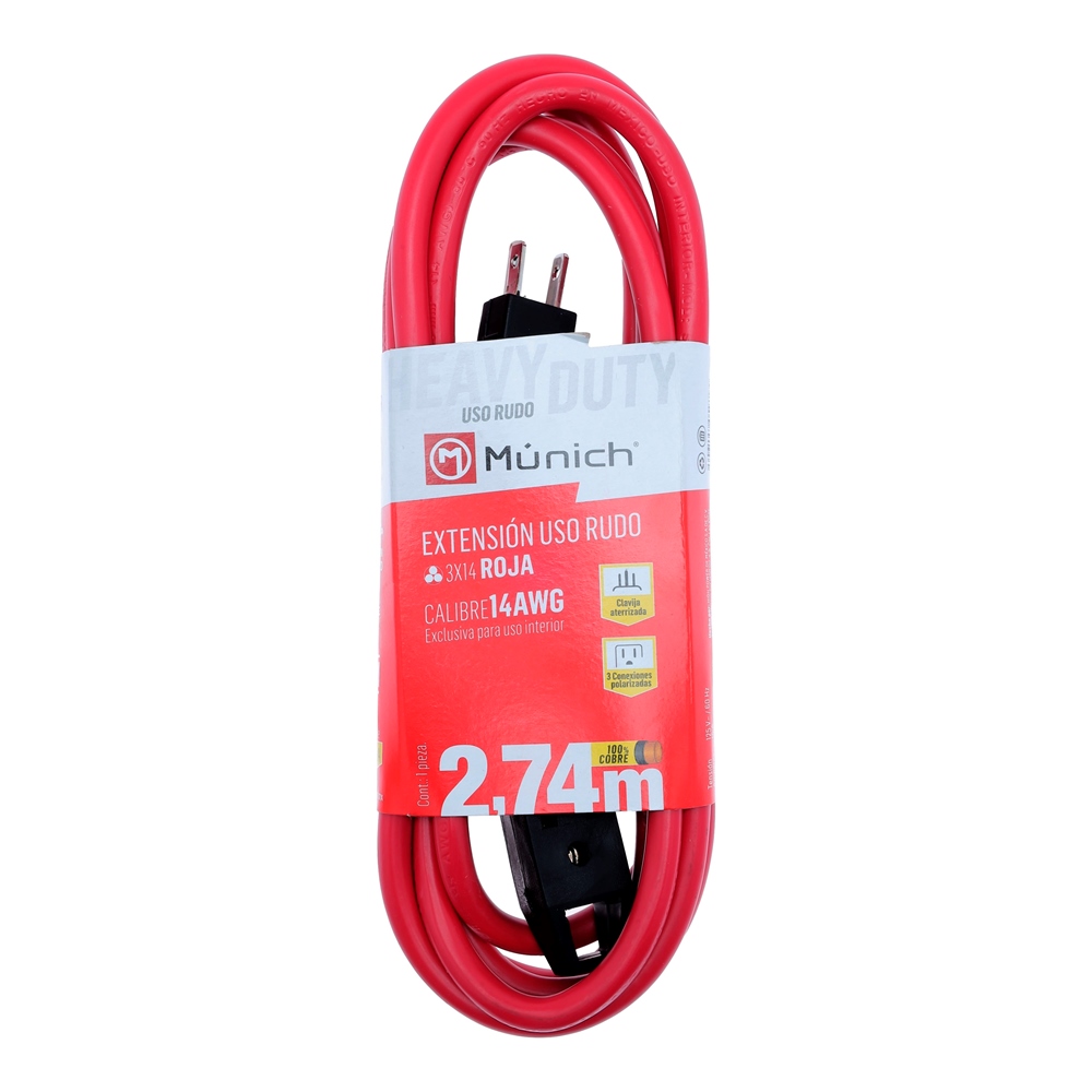 EXTENSIÓN DE USO RUDO 2.74 M ROJO MÚNICH | The Home Depot México