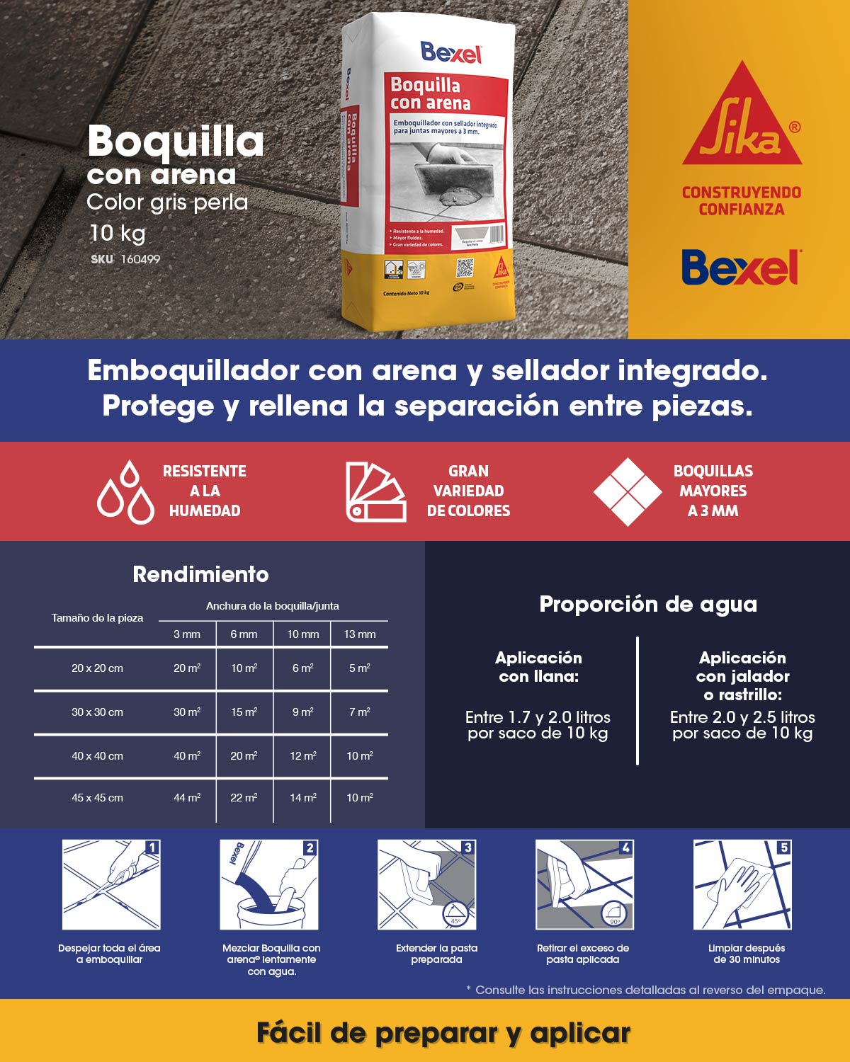 BOQUILLA CON ARENA COLOR GRIS PERLA 10KG | The Home Depot México