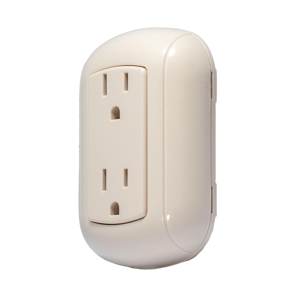 CONTACTO ATERRIZADO DÚPLEX DE SOBREPONER 15 AMP 127 V | The Home Depot ...