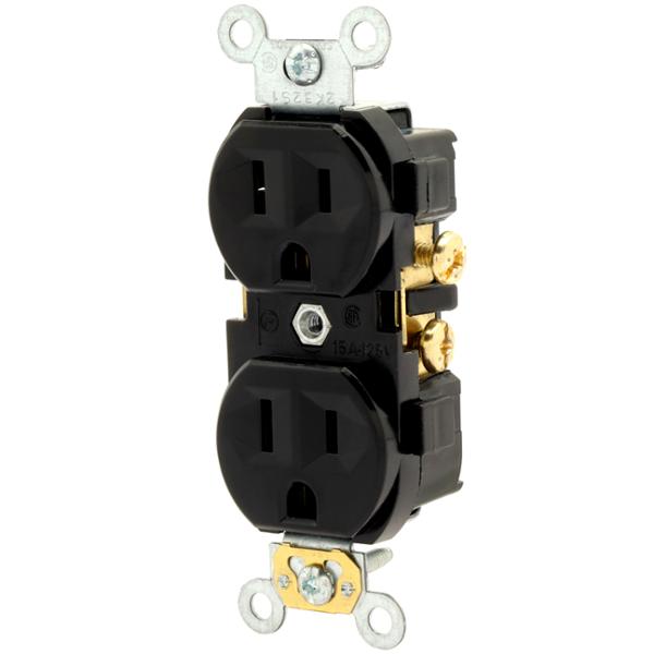 RECEPTÁCULO DÚPLEX NEGRO LEVITON | The Home Depot México