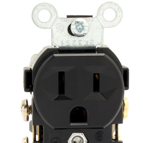 RECEPTÁCULO DÚPLEX NEGRO LEVITON | The Home Depot México