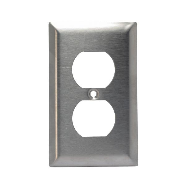 PLACA PARA RECEPTÁCULO DÚPLEX ACERO INOXIDABLE PLATA | The Home Depot ...