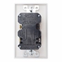 RECEPTÁCULO DOBLE CON PLACA DE PLÁSTICO BLANCO | The Home Depot México