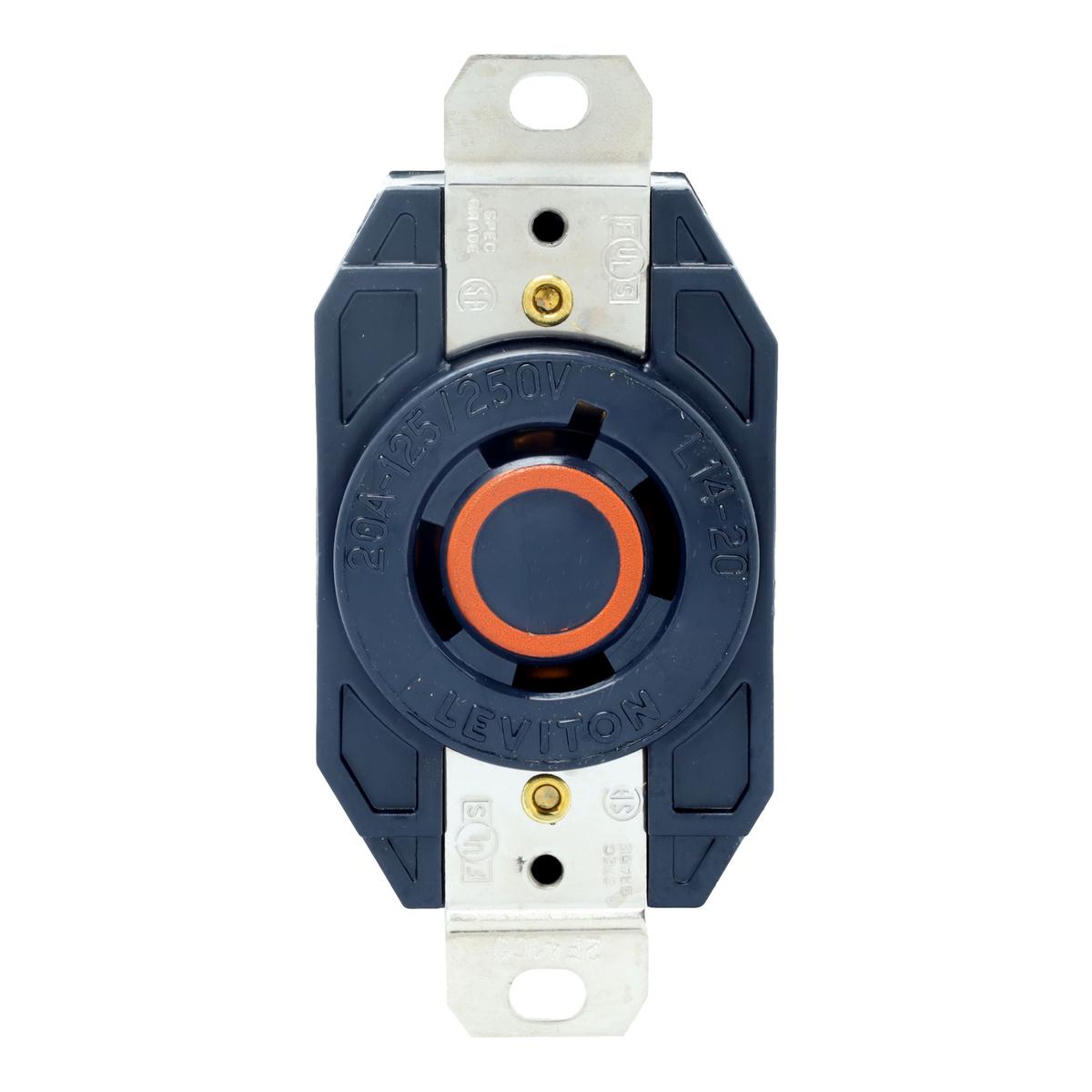 RECEPTÁCULO CON SEGURO EMPOTRABLE NEGRO LEVITON | The Home Depot México ...