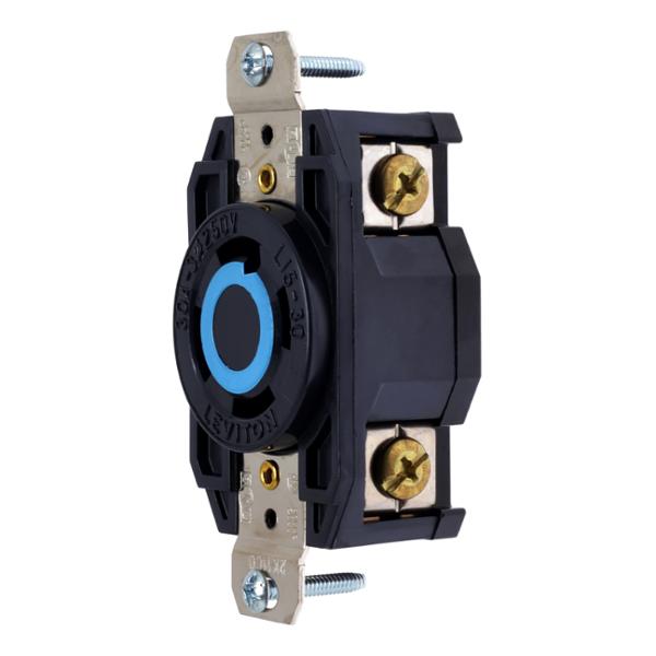 RECEPTÁCULO CON SEGURO EMPOTRABLE NEGRO LEVITON | The Home Depot México