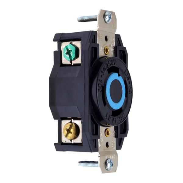RECEPTÁCULO CON SEGURO EMPOTRABLE NEGRO LEVITON | The Home Depot México