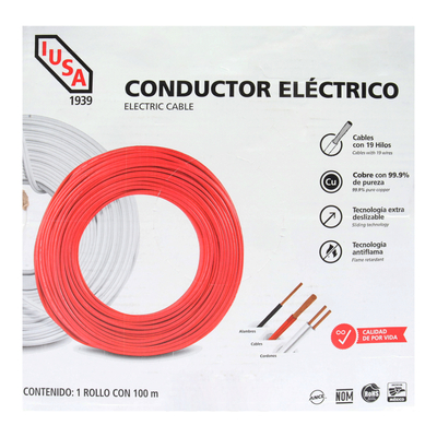 CABLE IUSA THW-LS / THHW-LS CE ROHS CALIBER 8 AWG VERDE | The Home ...