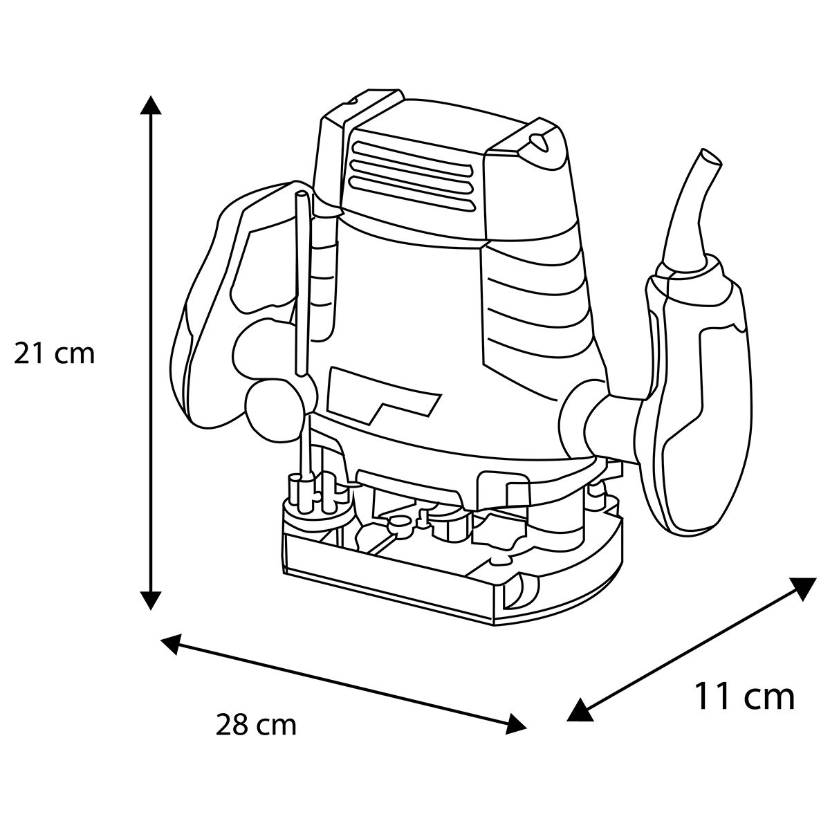 ROUTER SKIL 1831 1100W CON 6 FRESAS, 3 PINZAS Y MALETÍN | The Home ...