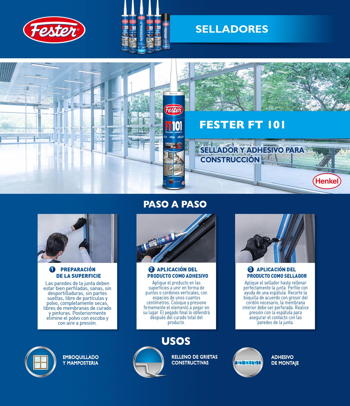 SELLA JUNTAS/GRIETAS FESTER FT101 BLANCO 280ML | The Home Depot México